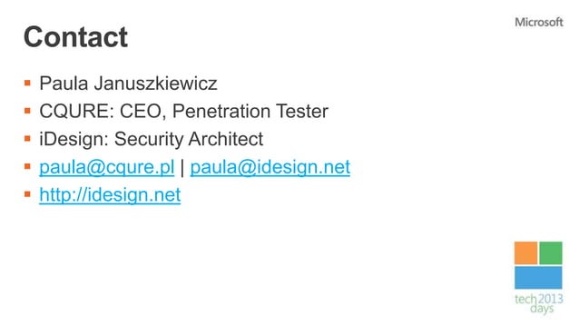 Techniques for Hiding and Detecting Traces aka. Crouching Admin, Hidden Hacker | PPT