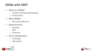 Geo Replicated Databases For Disaster Recovery Using CRDT | PPT