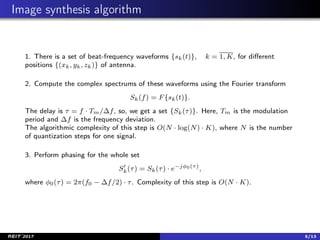 3D Radio Holographic Images Synthesis and Filtration on Multiprocessor ...