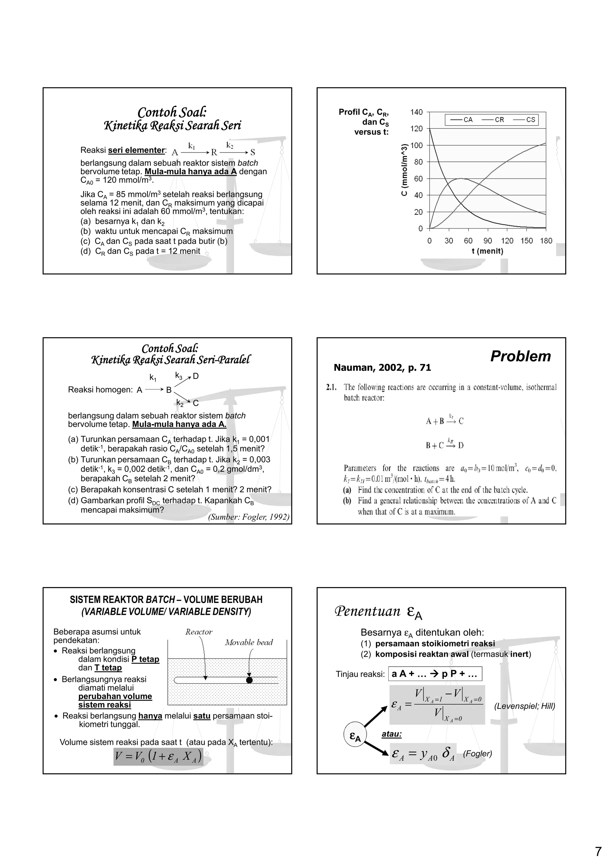 05 kinetika reaksi-homogen-sistem-batch-ppt | PDF