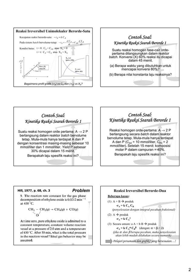 05 kinetika reaksi-homogen-sistem-batch-ppt | PDF