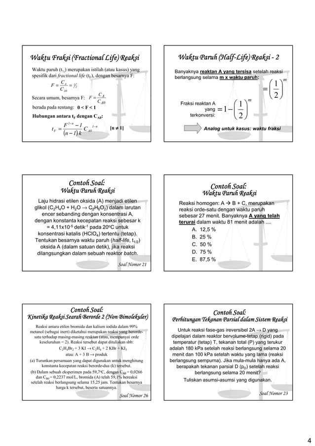 05 kinetika reaksi-homogen-sistem-batch-ppt | PDF