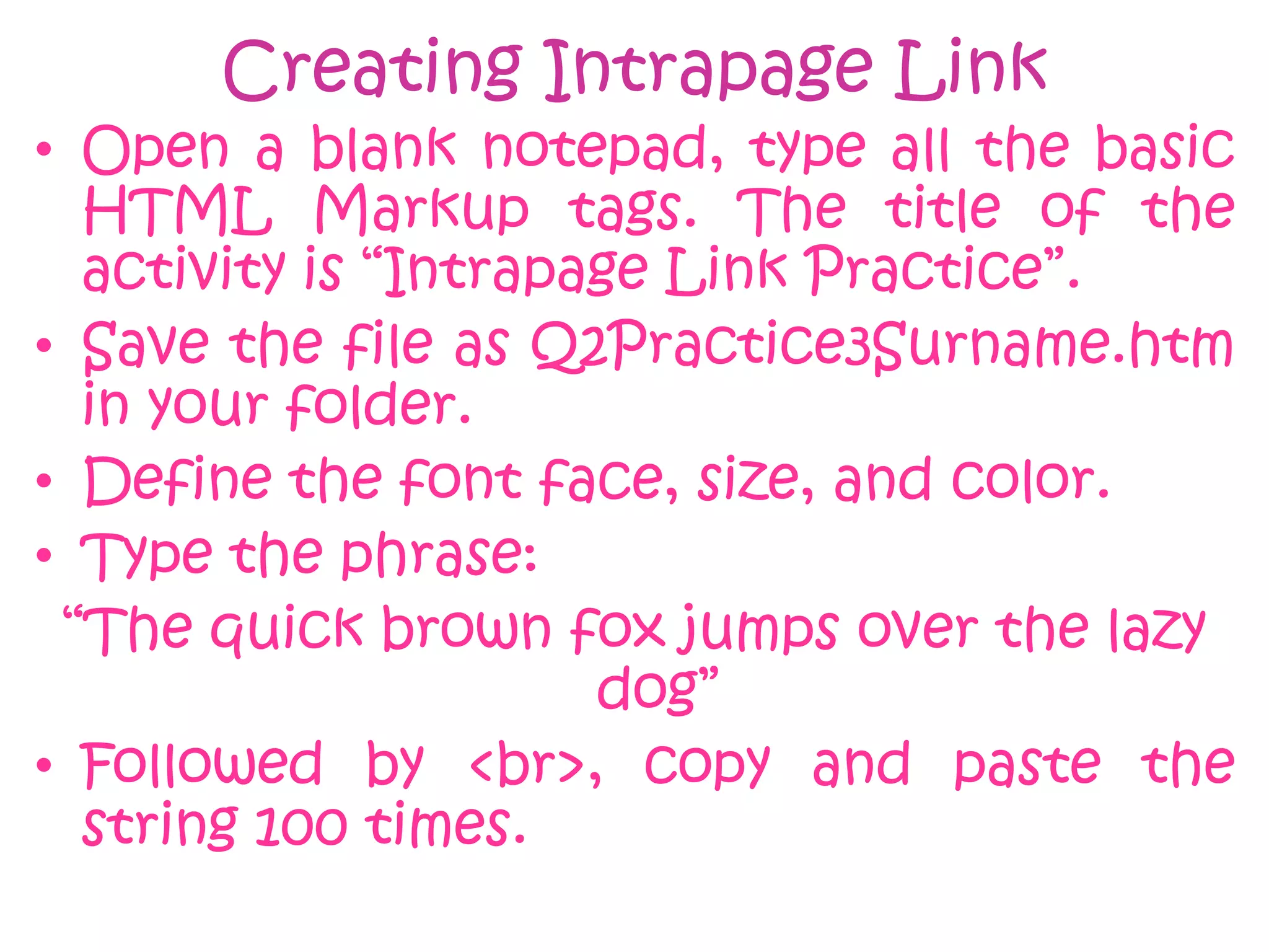 Links - IntraPage | PPTX