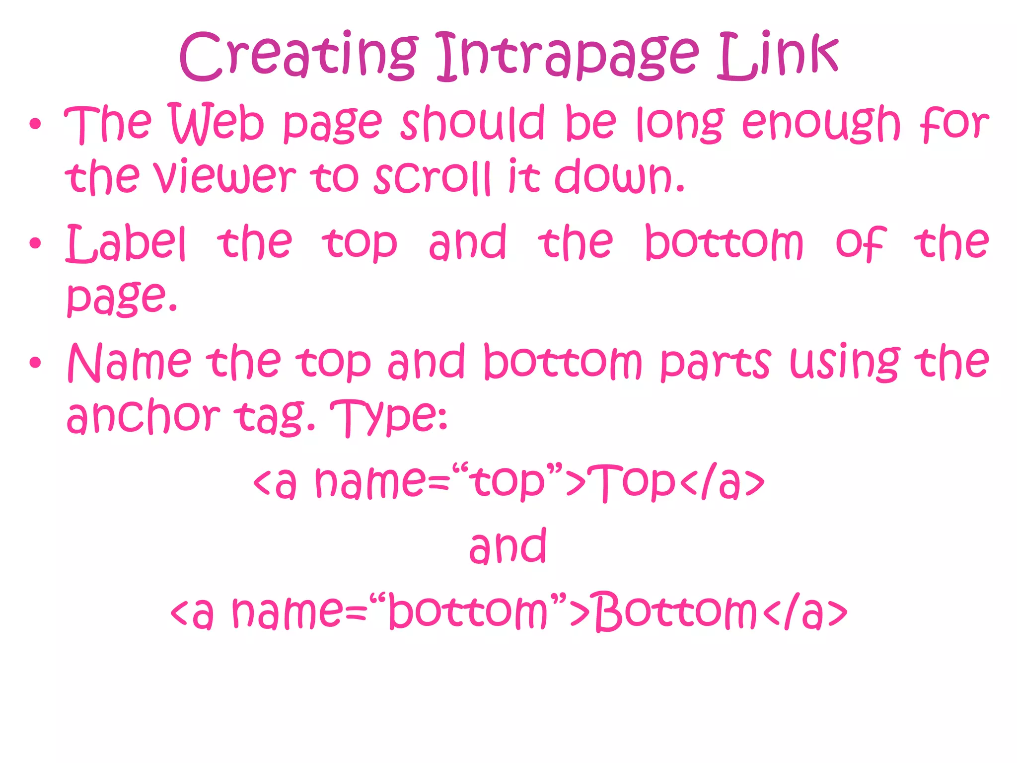 Links - IntraPage | PPTX