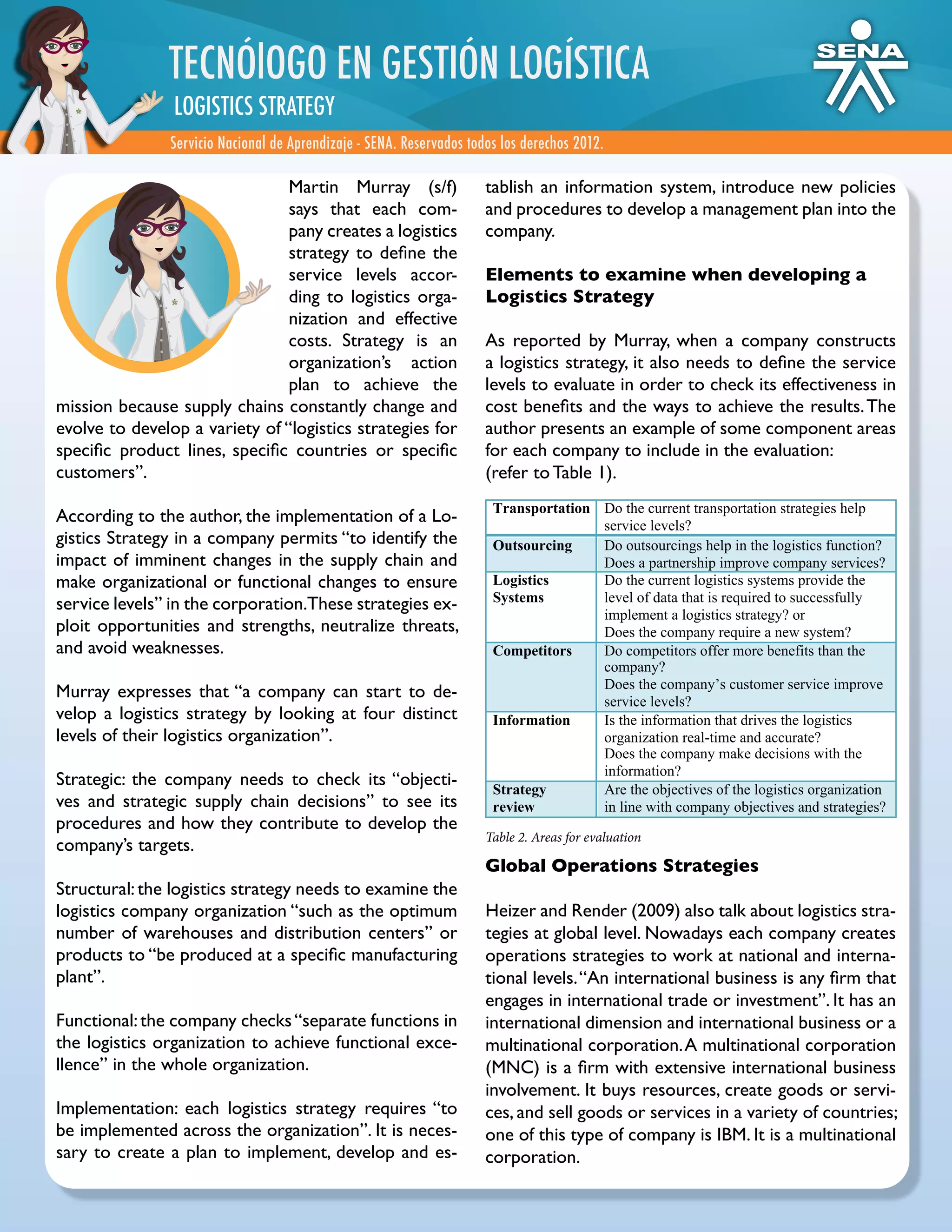 05 logistics strategy | PDF | Logistics | Business