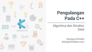 Algoritma dan Struktur Data - Loop pada C++ | PDF