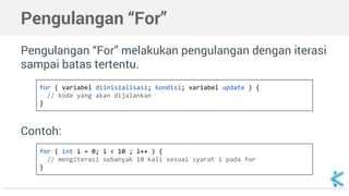 Algoritma dan Struktur Data - Loop pada C++ | PDF