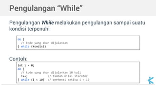 Algoritma dan Struktur Data - Loop pada C++ | PDF