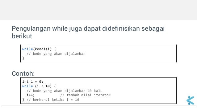 Algoritma dan Struktur Data - Loop pada C++