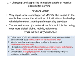 Mainstreaming of open online and flexible learning | PPT