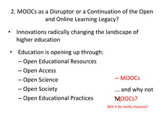 Mainstreaming of open online and flexible learning | PPT