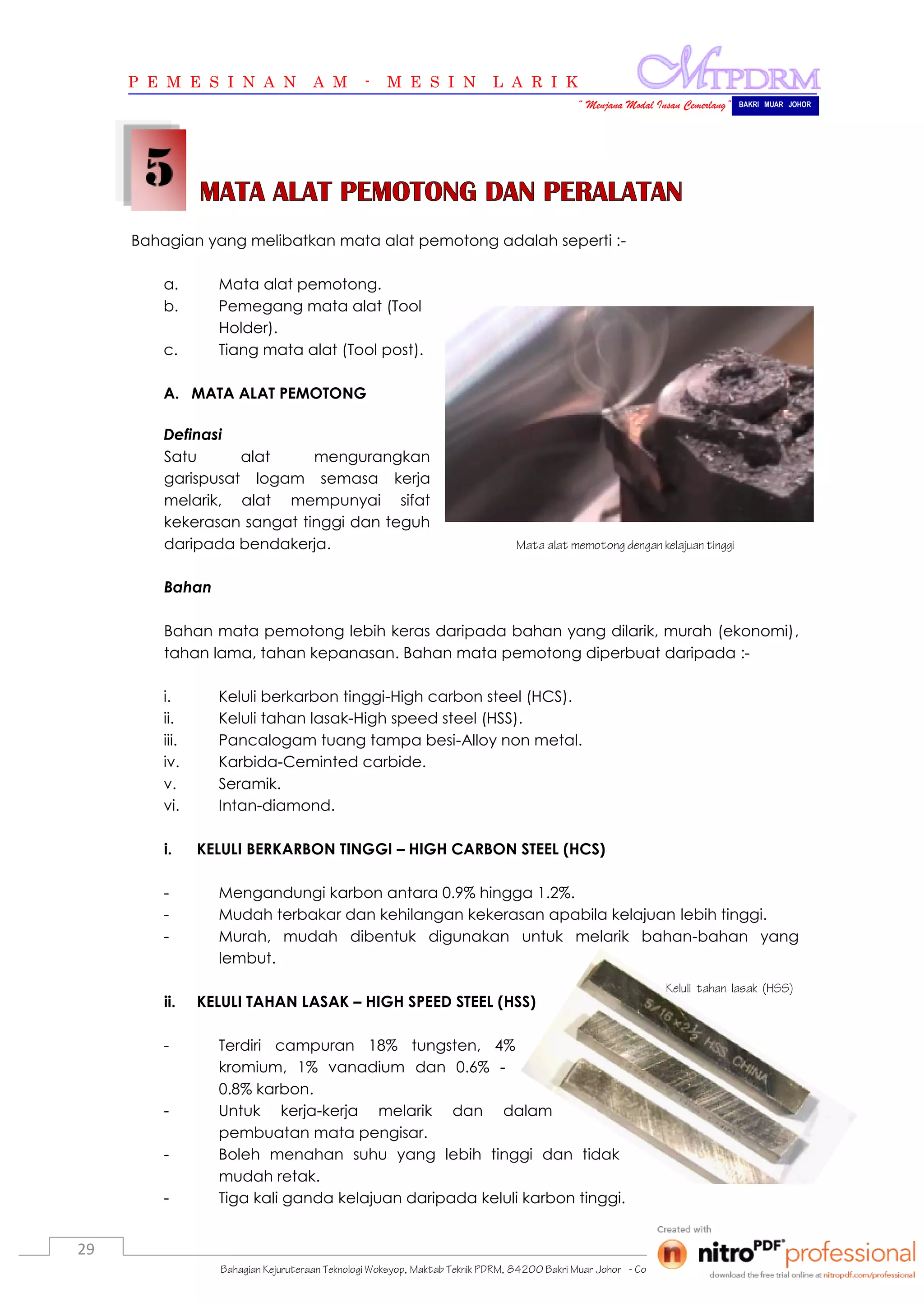 D-05 Mata Alat Dan Peralatan | PDF