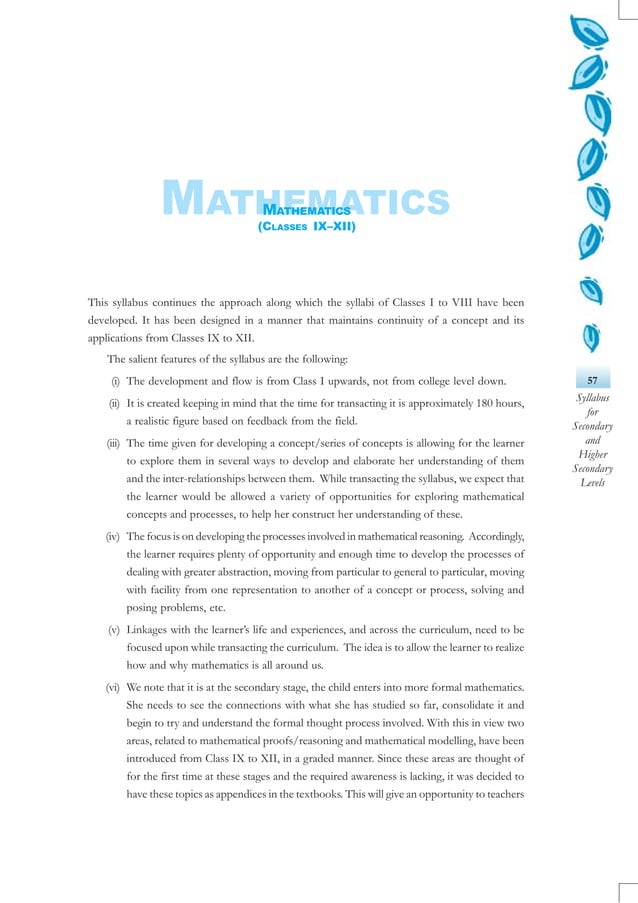 05 mathmetics (class ix xii) | PDF