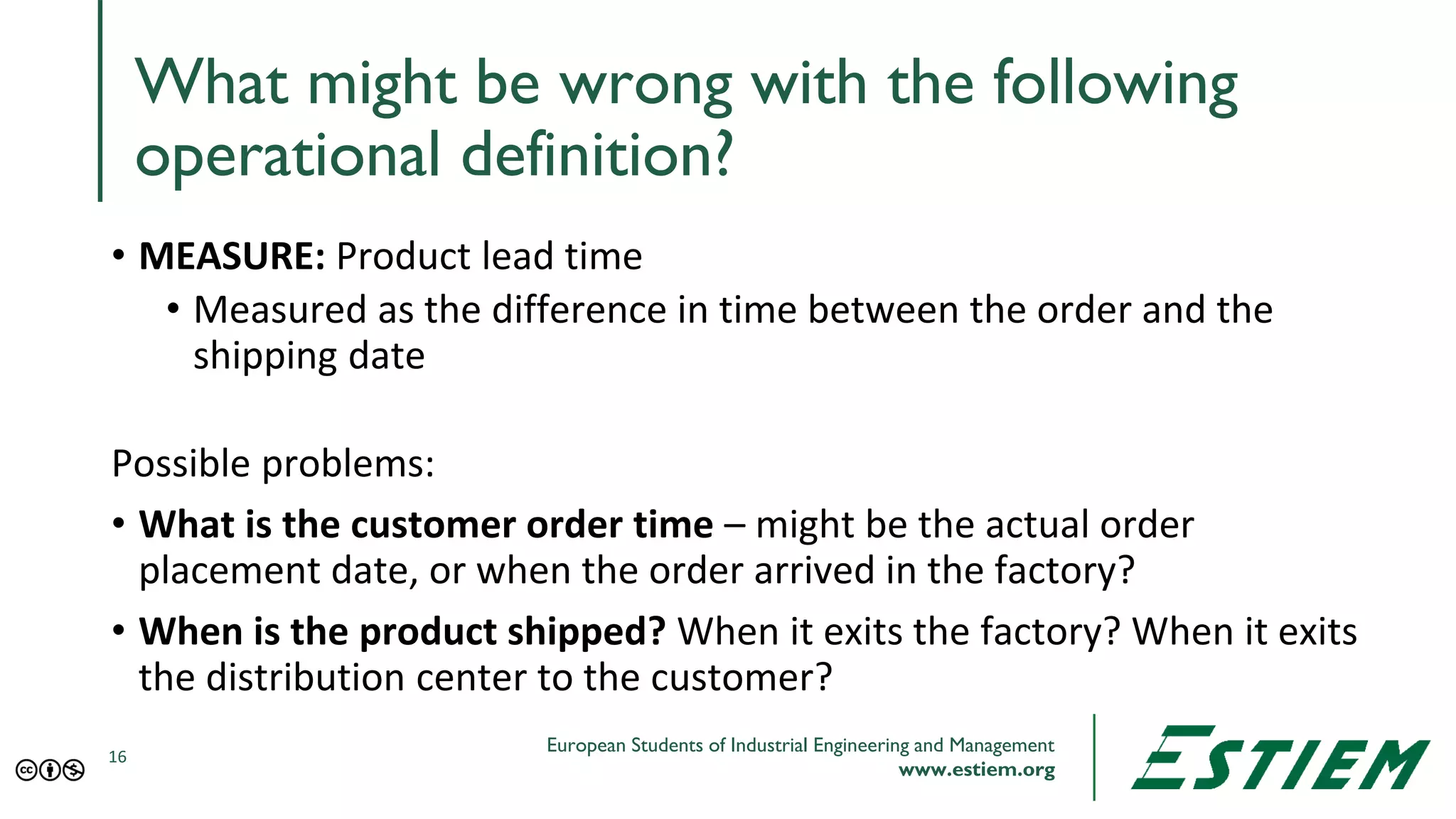 05 - Measurement System Analaysis (MSA) - ESTIEM Lean Six Sigma Green ...
