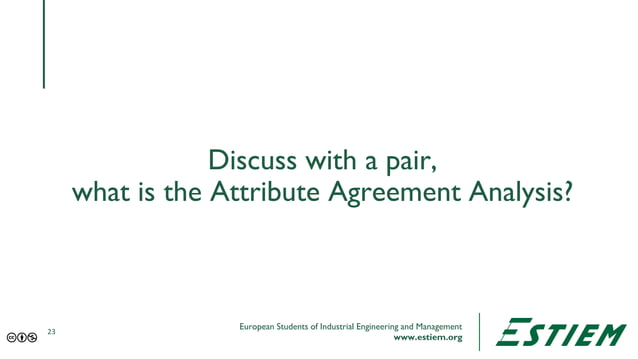 05 - Measurement System Analaysis (MSA) - ESTIEM Lean Six Sigma Green ...