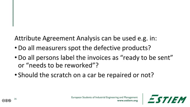 05 - Measurement System Analaysis (MSA) - ESTIEM Lean Six Sigma Green ...