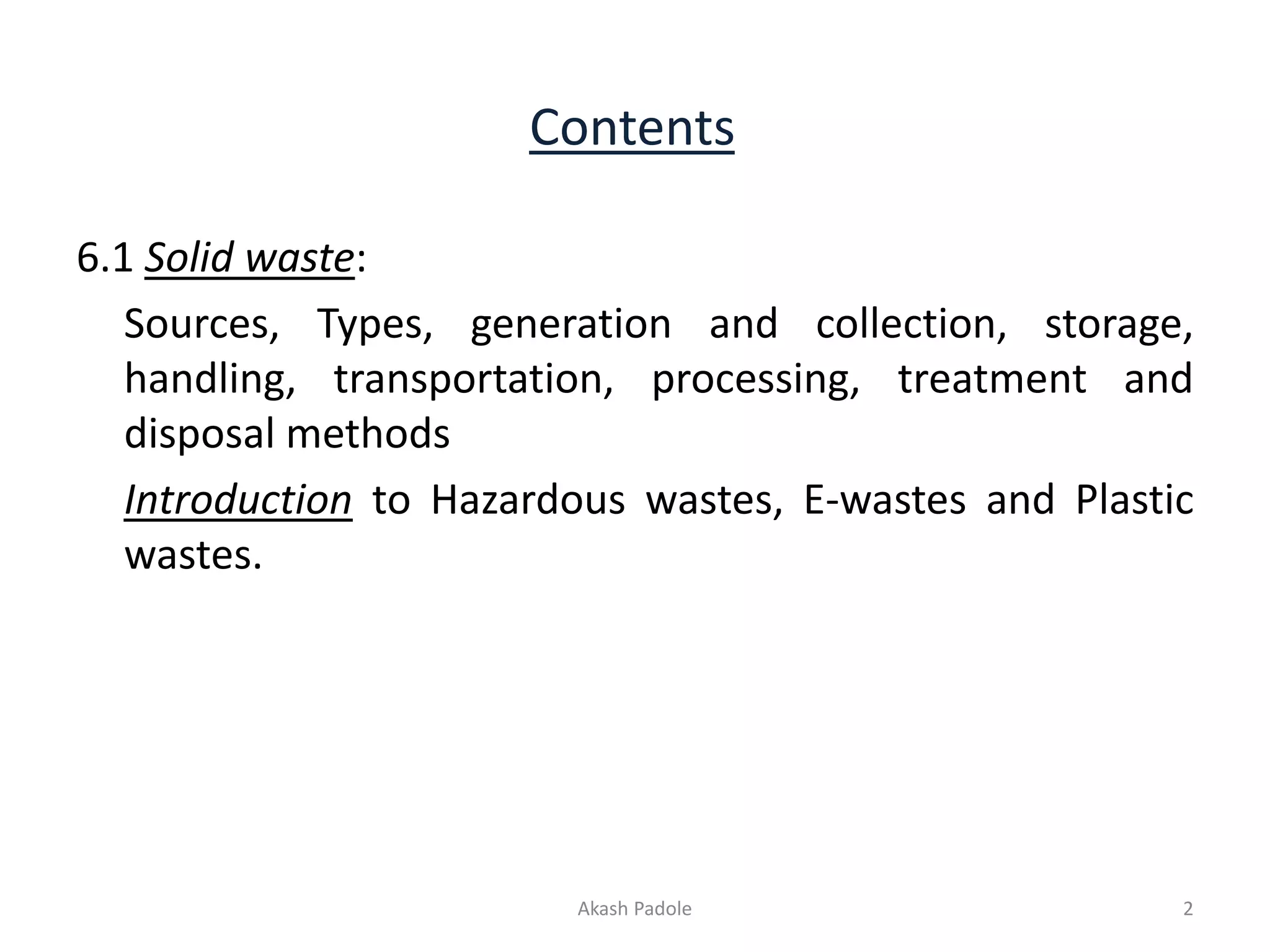 05 Municipal Solid Waste Management | PDF