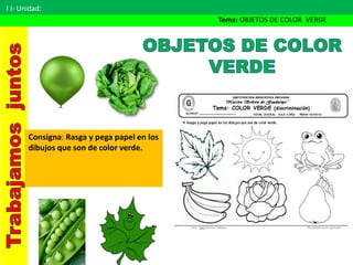 05 objetos de color verde | PPTX