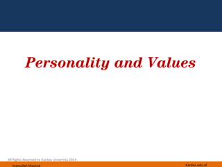 05 ob personality and values | PPT | Free download