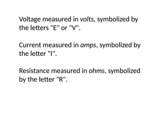 Understanding Ohm's Law: Voltage, Current, Resistance & Calculations | PPTX