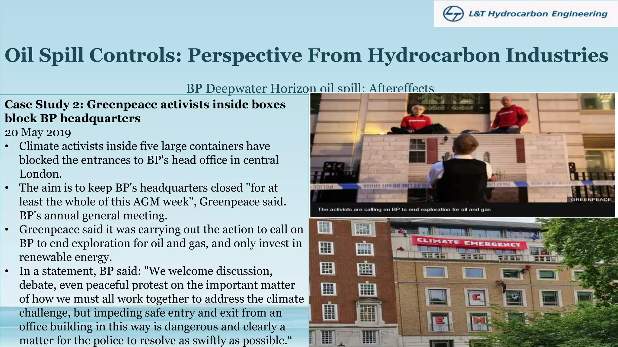 Oil Spill Controls Perspective from Hydrocarbon Industries | PPTX