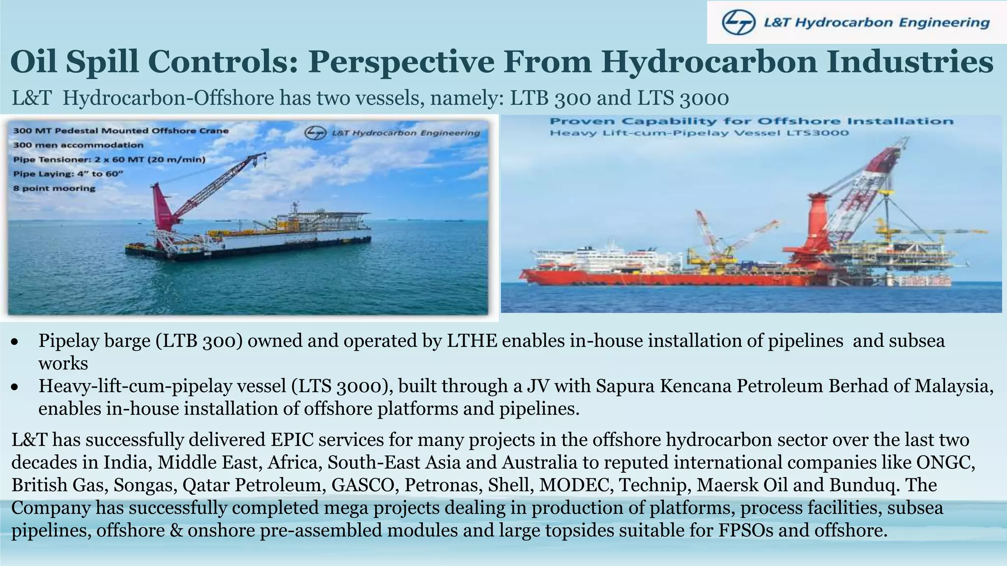 Oil Spill Controls Perspective from Hydrocarbon Industries | PPTX
