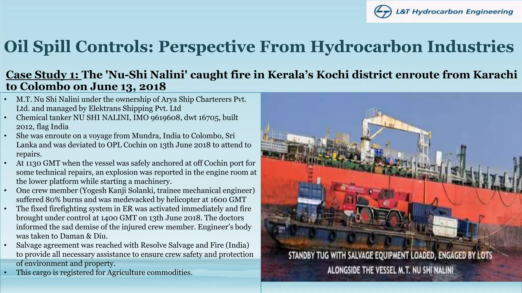 Oil Spill Controls Perspective from Hydrocarbon Industries | PPTX