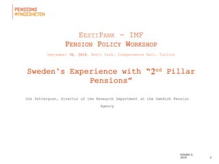 Sweden’s Experience with “2nd Pillar Pensions” | PPT | Free Download