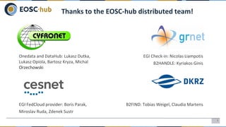 Open Data analysis with EOSC-hub services | PDF