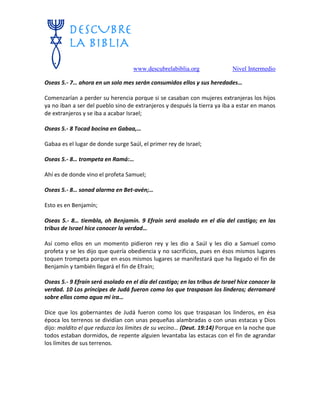 05 Oseas 5. Juicio a Israel | PDF