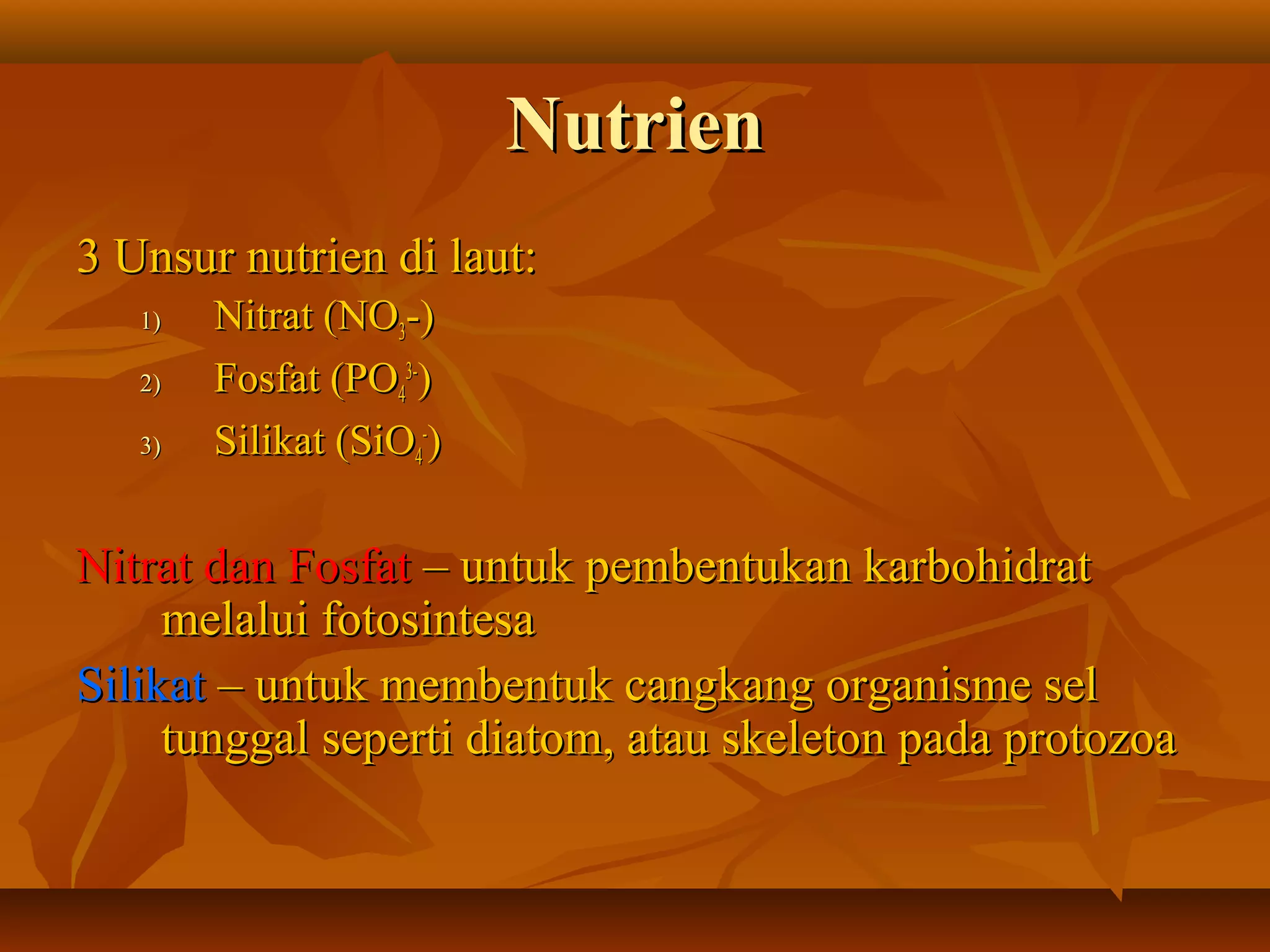 Oseanografi sifat kimia air laut | PPT