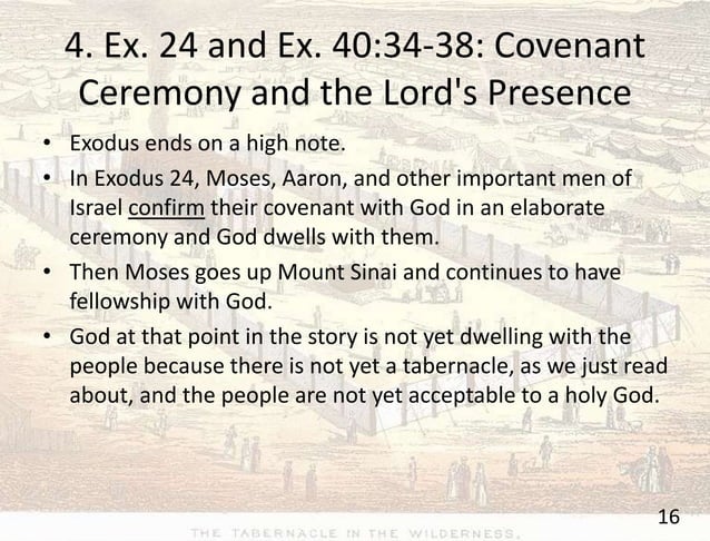 Session 05 Old Testament Overview - Exodus 20-40 | PPT