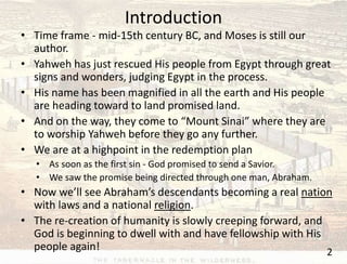 Session 05 Old Testament Overview - Exodus 20-40 | PPT