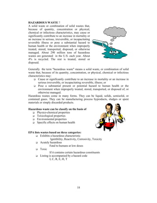 05 OVERVIEW ON HAZARDOUS WASTES AND ITS MANAGEMENT.pdf | Free Download