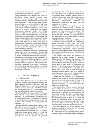 Kalman Filter As A Threshold In Estimating The Level Of Fatigue Based ...