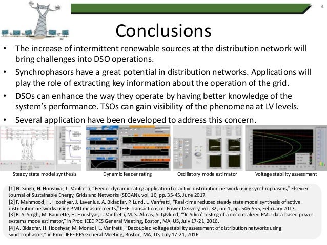 Synchrophasor Applications For Distribution Networks Supporting The