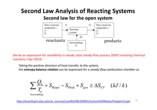05 part2 steady flow analysis of reacting mixtures | PPT