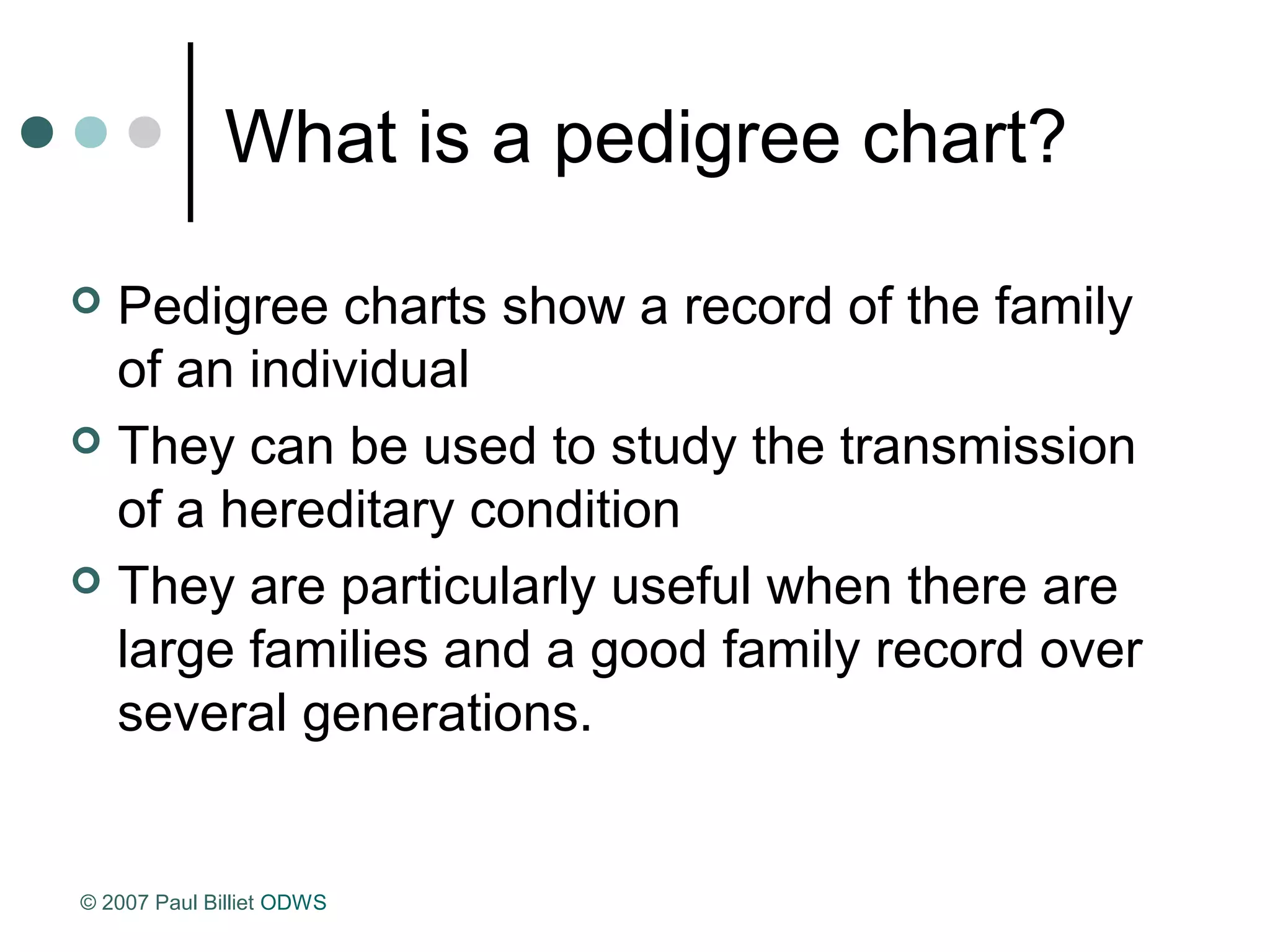 05 pedigree charts | PPT