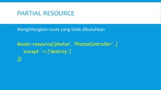 Controller dalam Laravel (Pemrograman Web II) | PPT