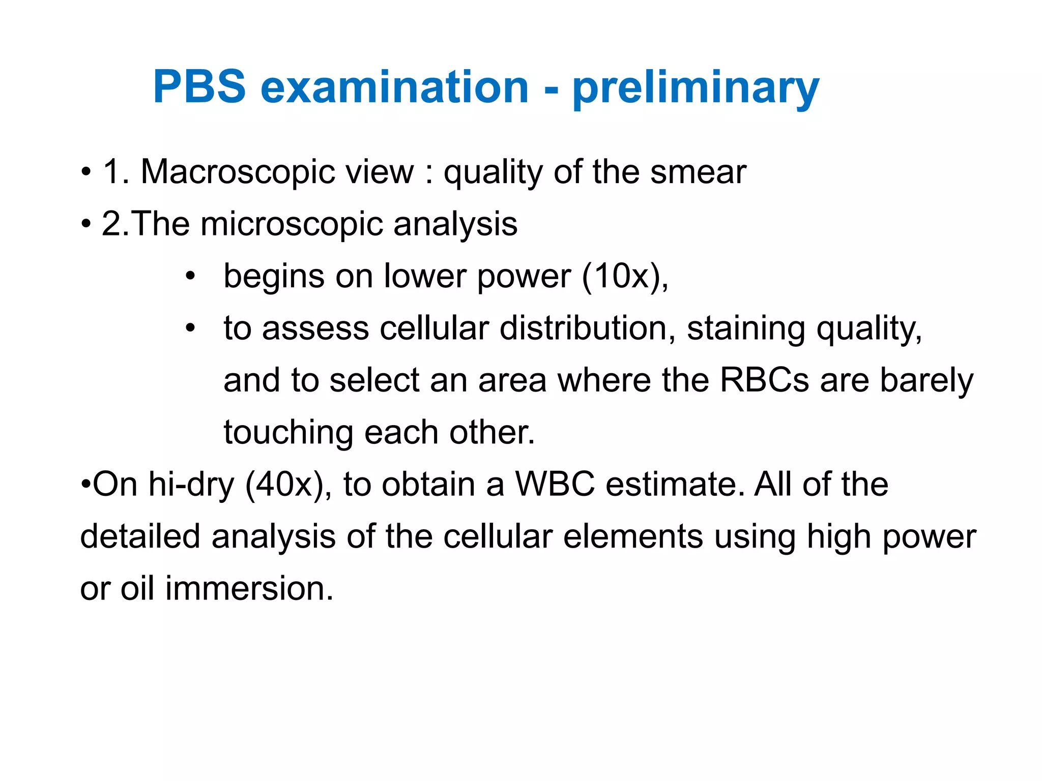 05 peripheral blood smear examination | PPTX