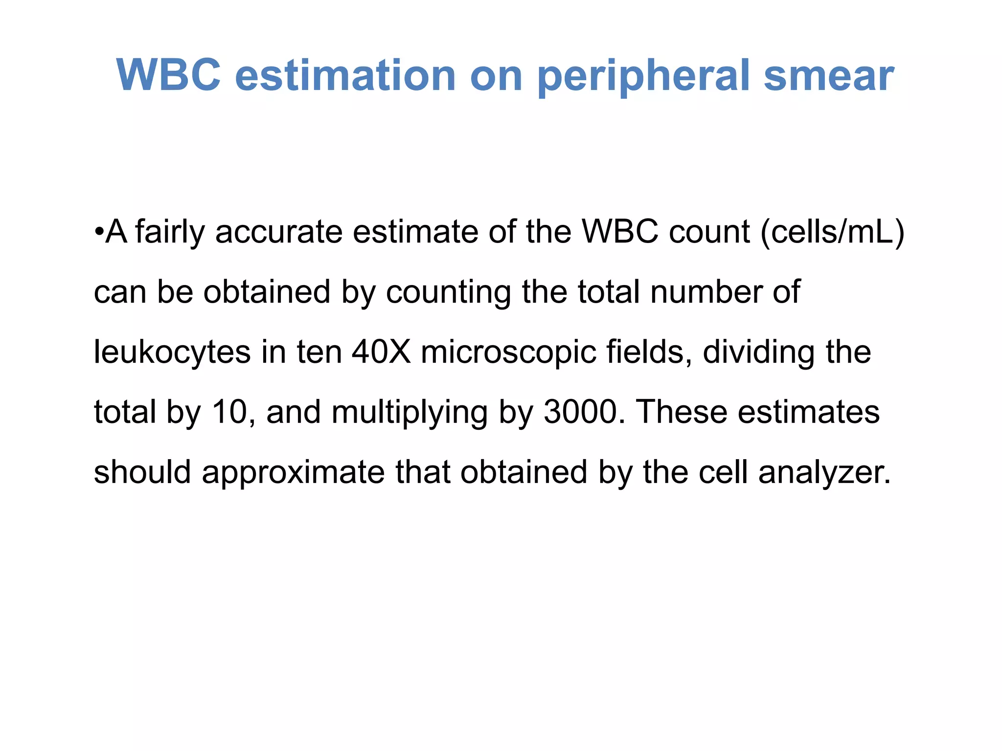 05 peripheral blood smear examination | PPTX