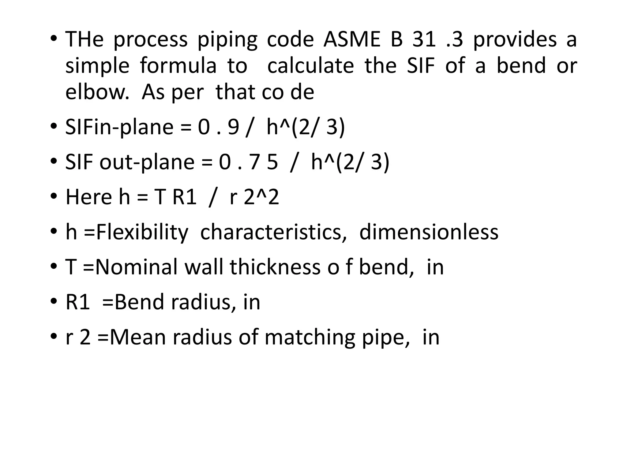 pipe stress analysis for piping engineering | PPTX