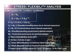 pipe stress analysis for piping engineering | PPTX