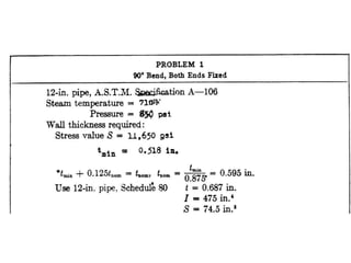 pipe stress analysis for piping engineering | PPTX