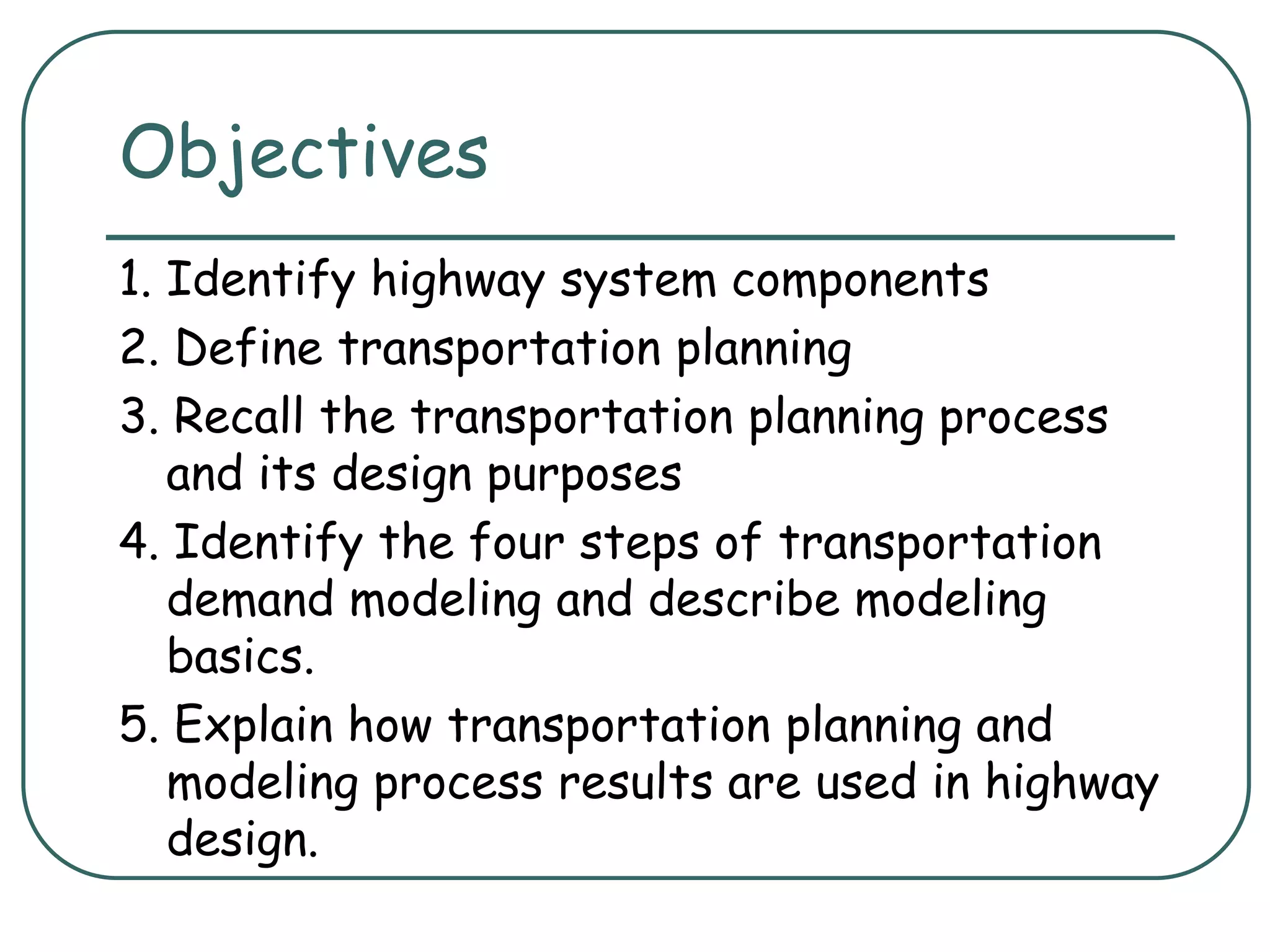 Transportation planning | PPT