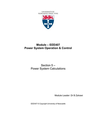 Power system calculations | PDF