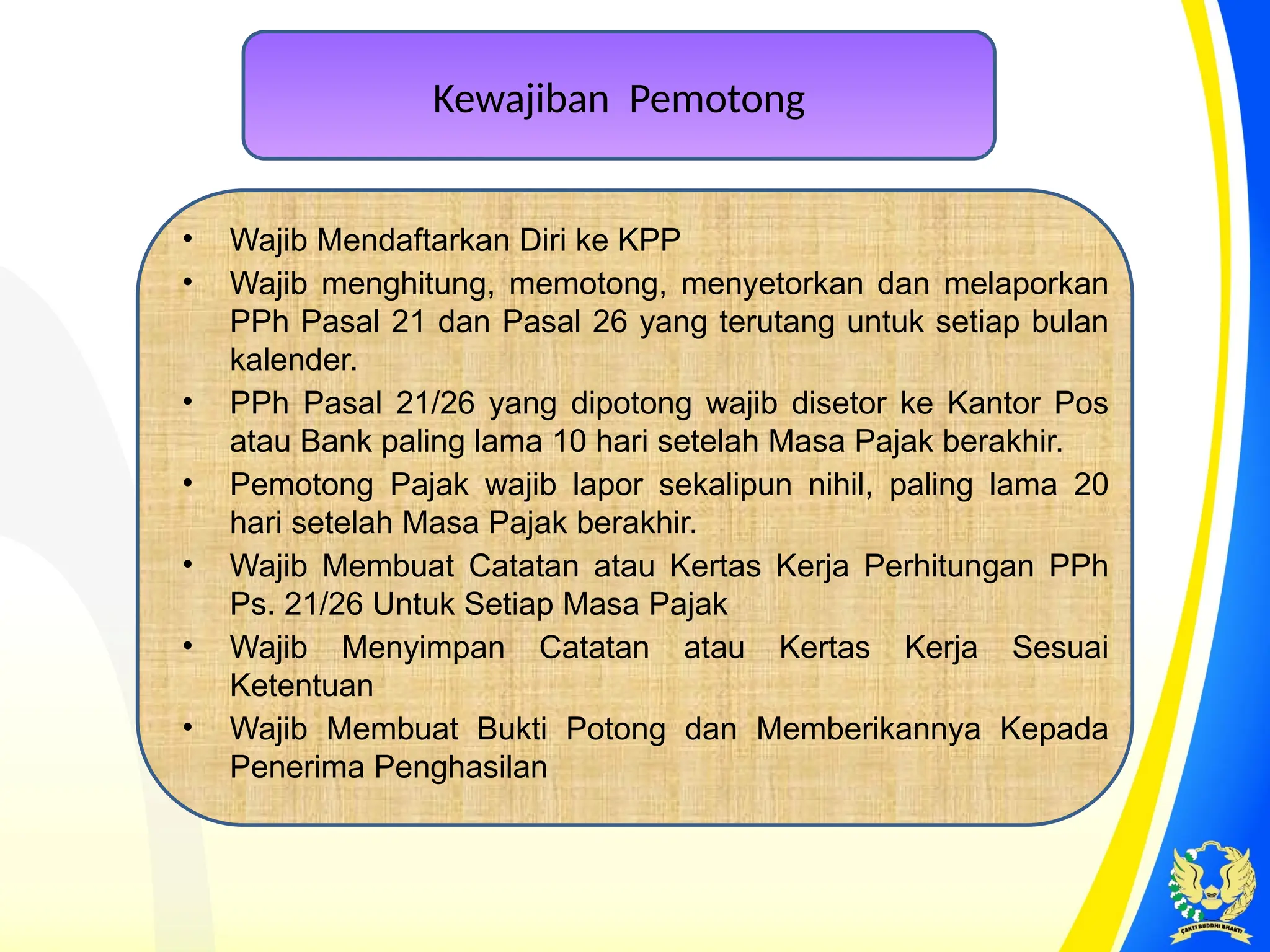 PPT PPh pasal 21 (Pajak Penghasilan pasal 21) | PPTX