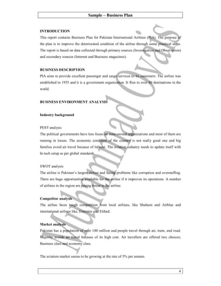 05 practical writing sample - pia business plan | PDF