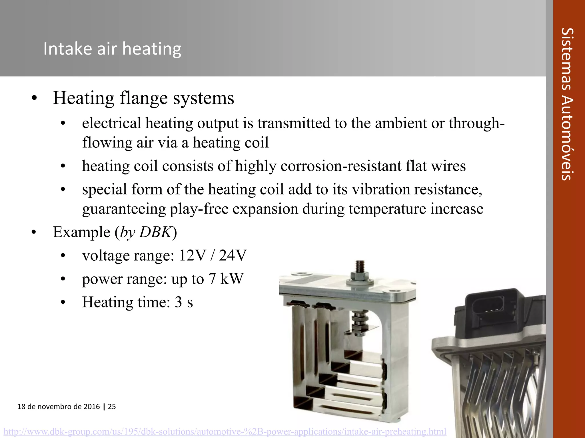 Automotive Systems course (Module 05) - Preheating Systems for vehicles ...