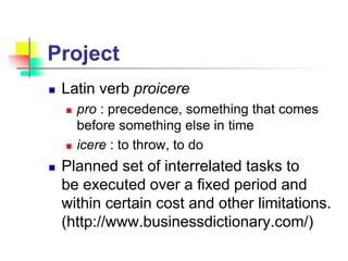 05 Project management | PPT